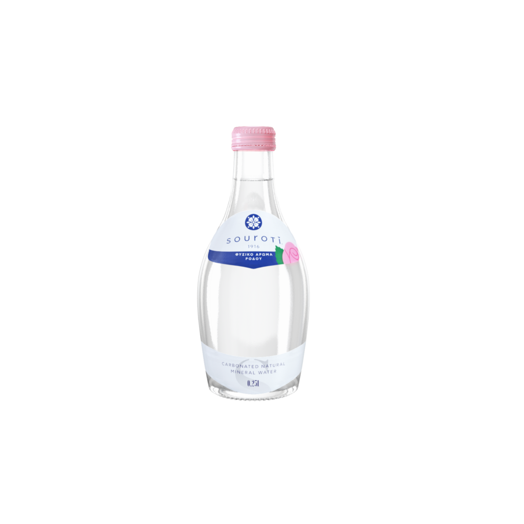 SOUROTI Carbonated Natural Mineral Water 250ml – Rose – Medica.jo